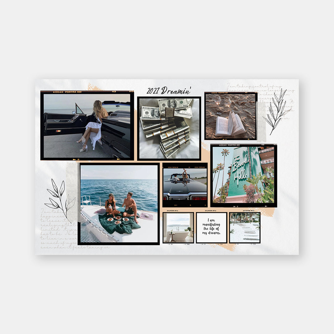 Vintage Online Vision Board Template | Udreamr™ – udreamr
